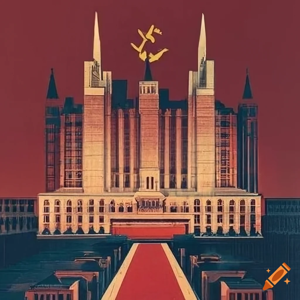 Communist movie poster on Craiyon