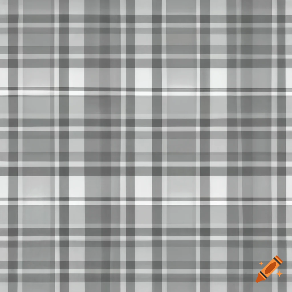Gray and white plaid print on Craiyon