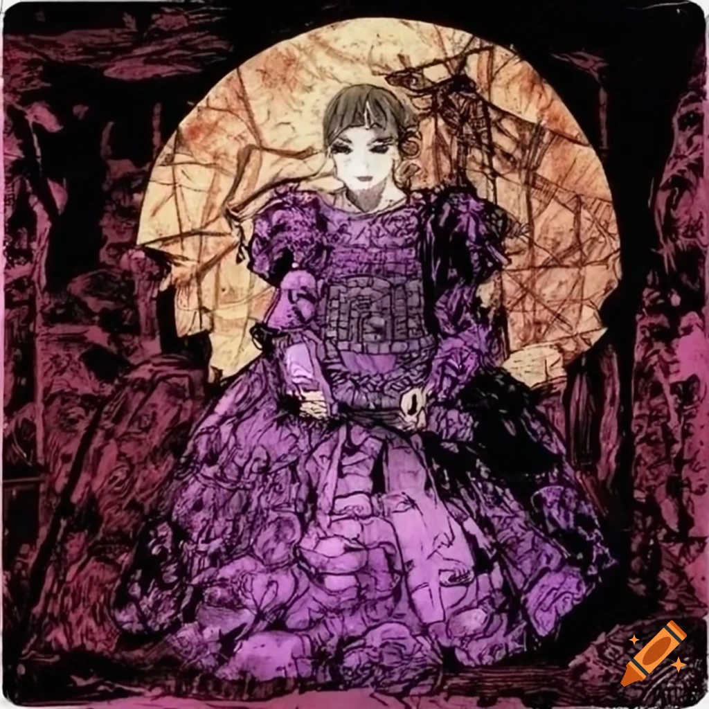 Illustration of amethyst princess of gemworld on Craiyon