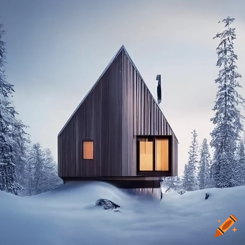 Sophisticated nordic minimalist tower cabin architecture on Craiyon