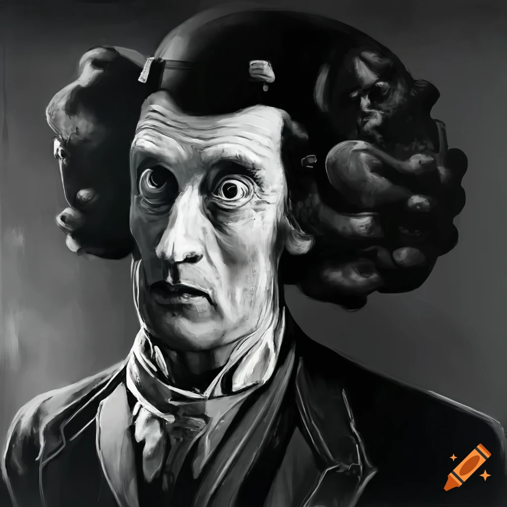 Vintage-style painting of Doctor Who: The Voord movie poster on Craiyon