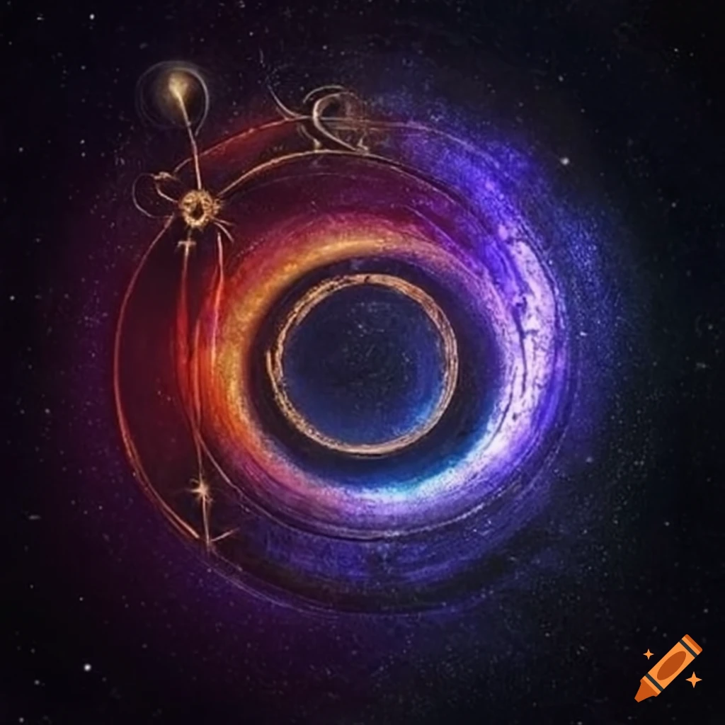 Unique symbol combining alchemical and astronomical symbols on Craiyon