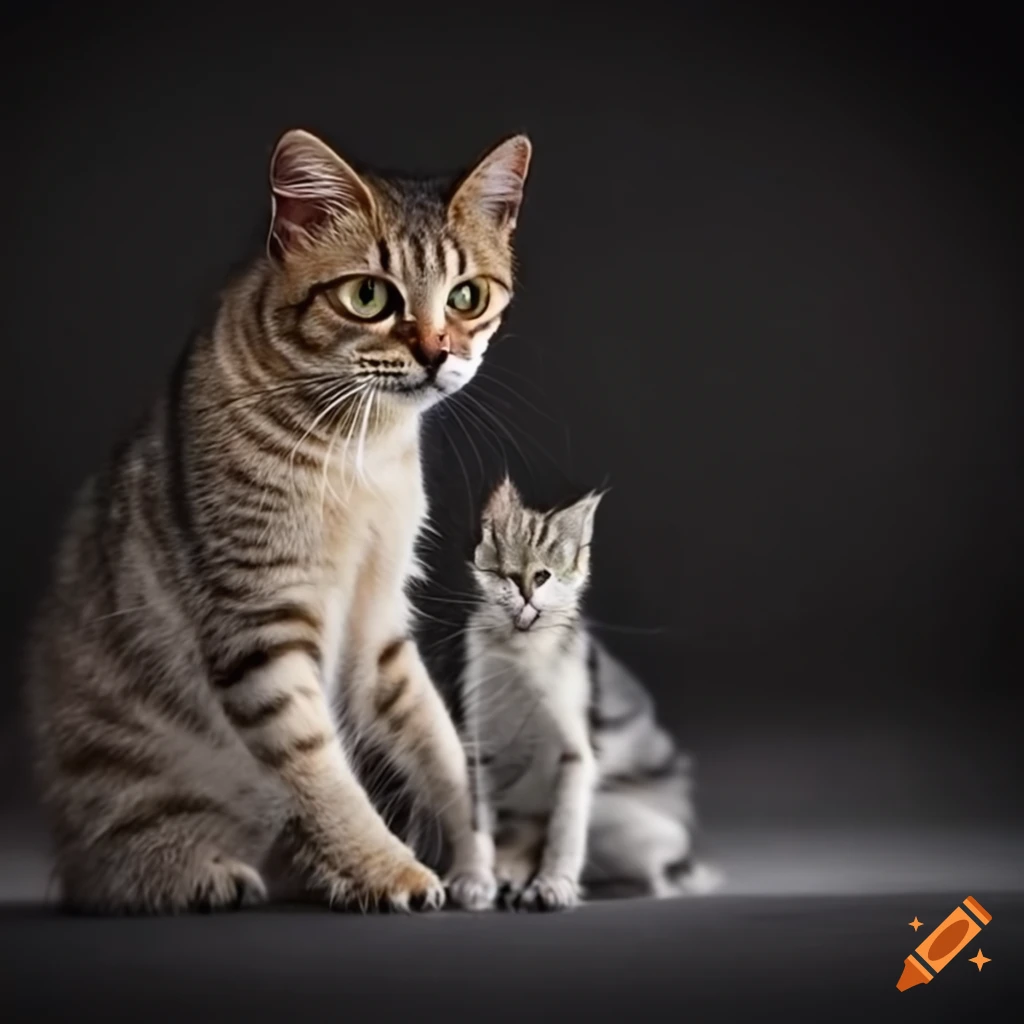 Cat and dog together on Craiyon