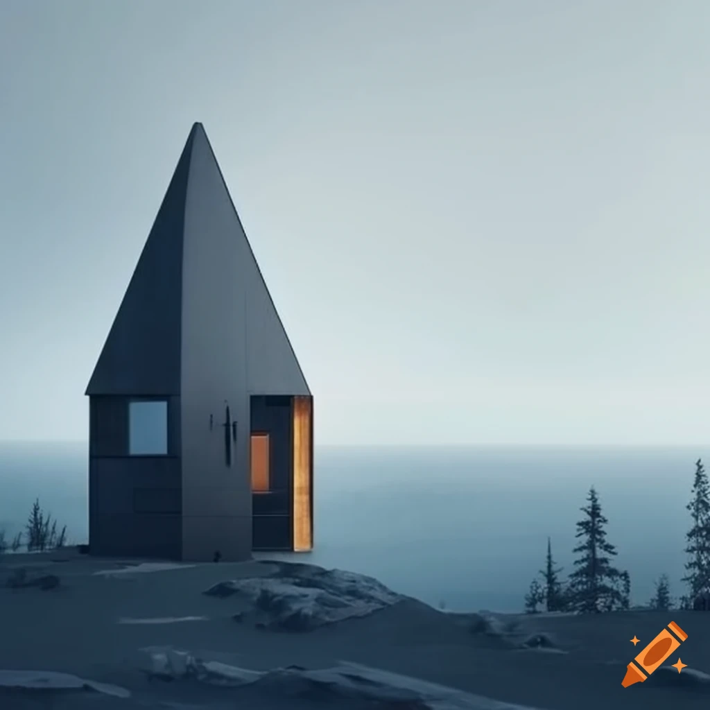 Nordic minimalism tower cabin architecture on Craiyon