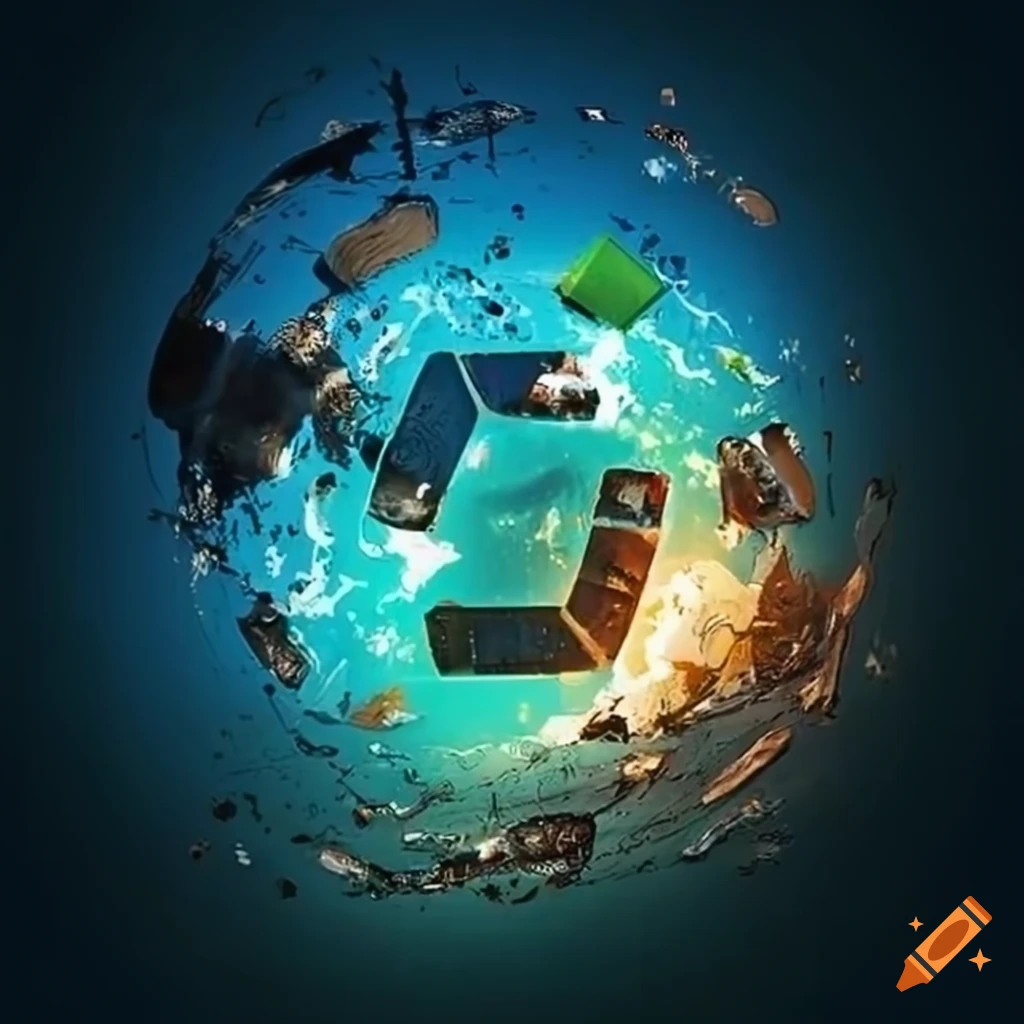 Powerful image showing the environmental impact of e-waste on Craiyon