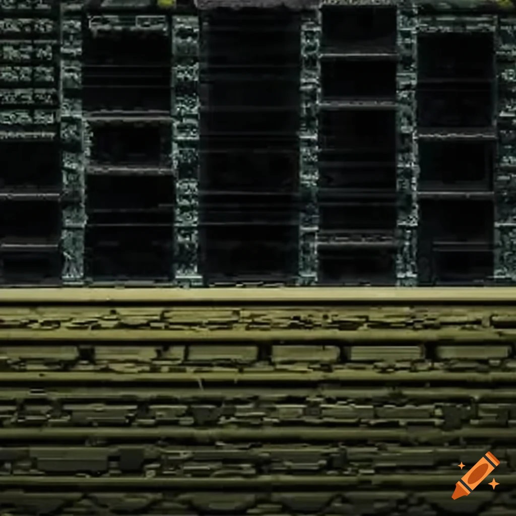 Tiles of a vertical shaft in super metroid game