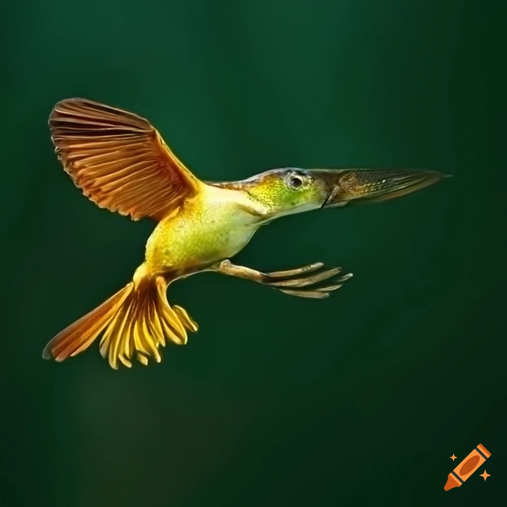 Image of a flying pickerel on Craiyon