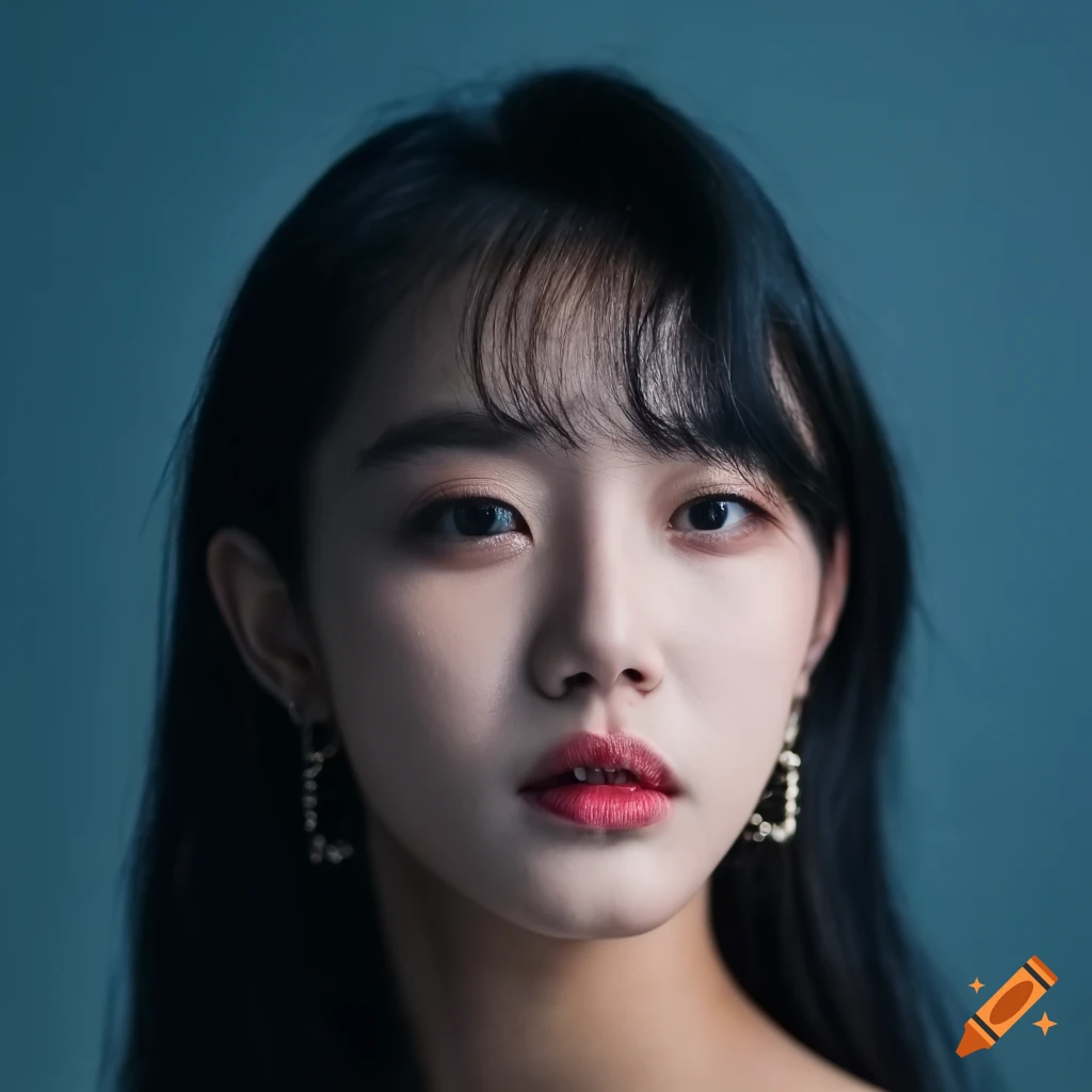 Portrait Of A Sad And Kawaii Asian Actress
