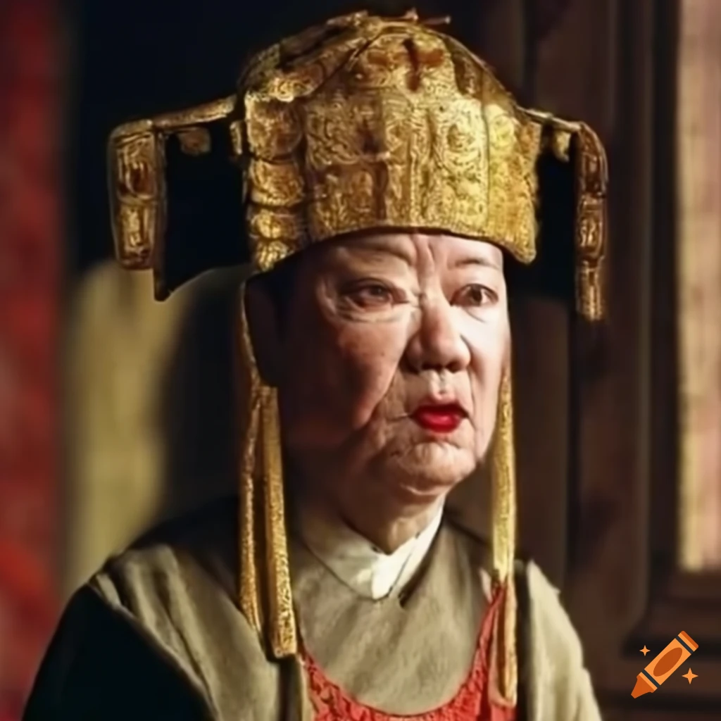 Satirical portrayal of a Polish actor as a Chinese aristocrat on Craiyon