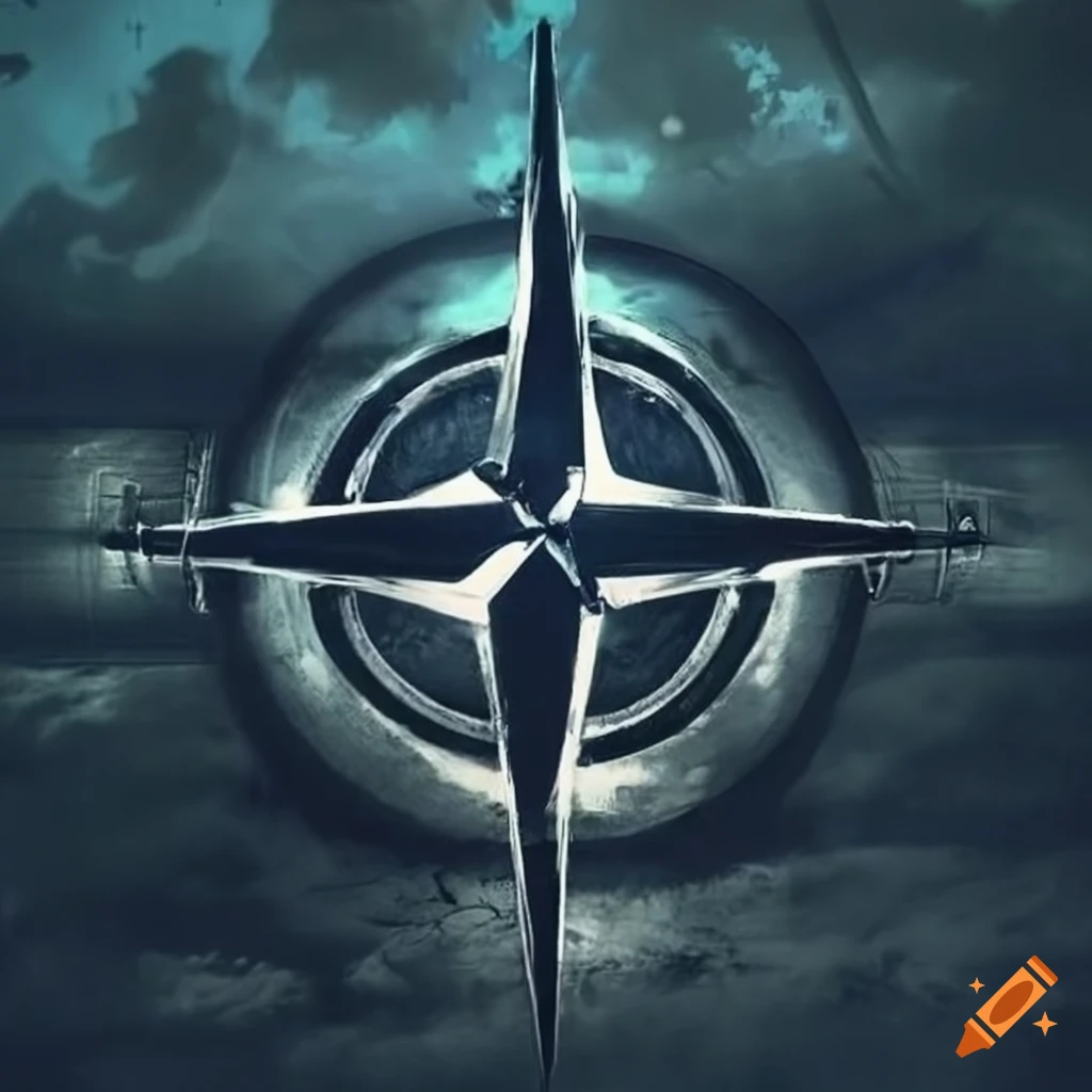 Abstract nato logo on Craiyon