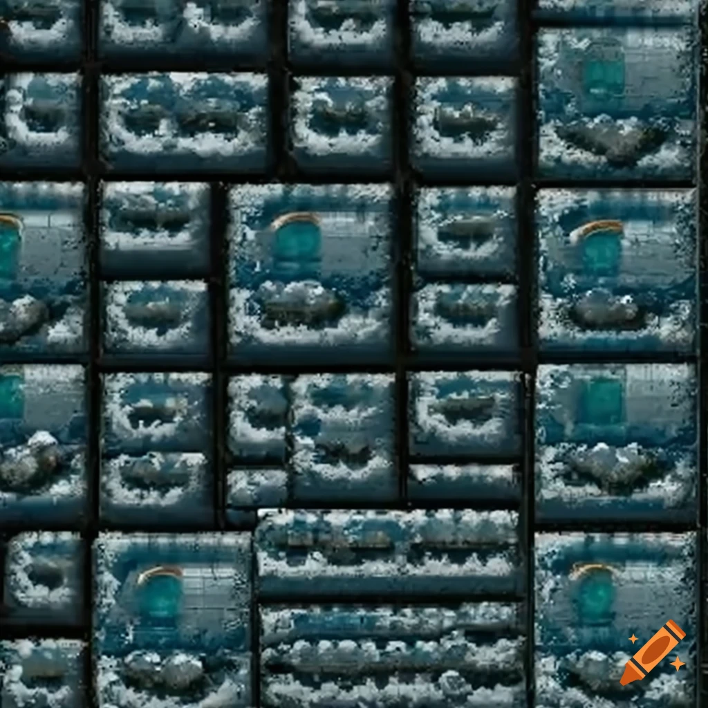 2D realistic high-resolution bubble tiles from Metroid game on Craiyon