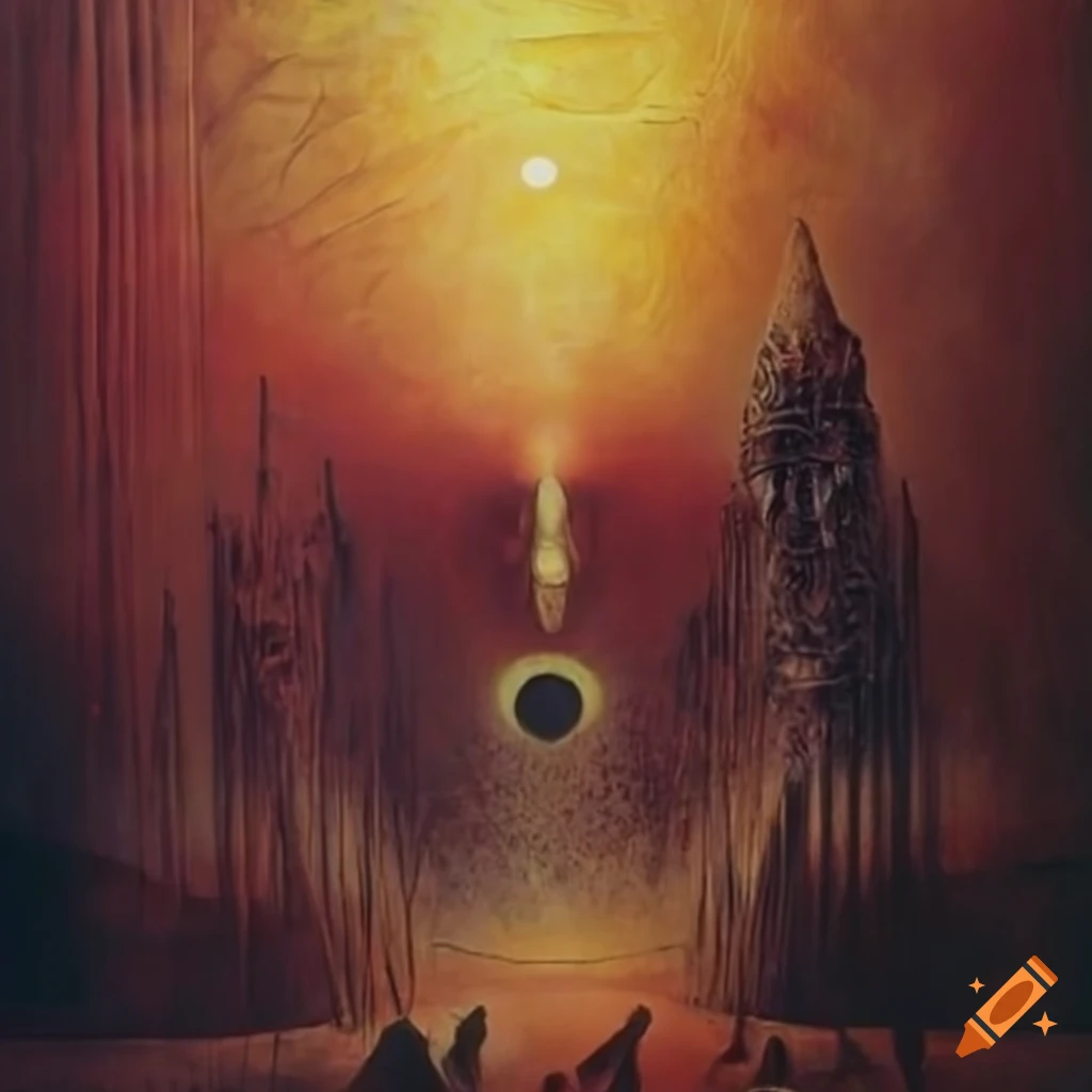 Surreal artwork inspired by zdzislaw beksinski on Craiyon