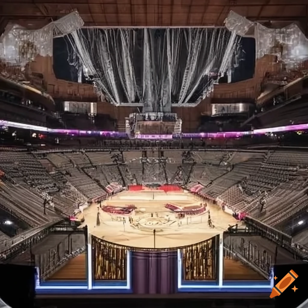 Elegant and artistic arena for queens tribute