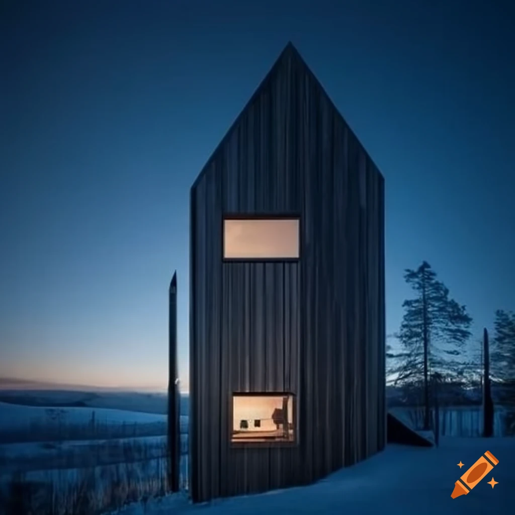 Sophisticated nordic cabin architecture