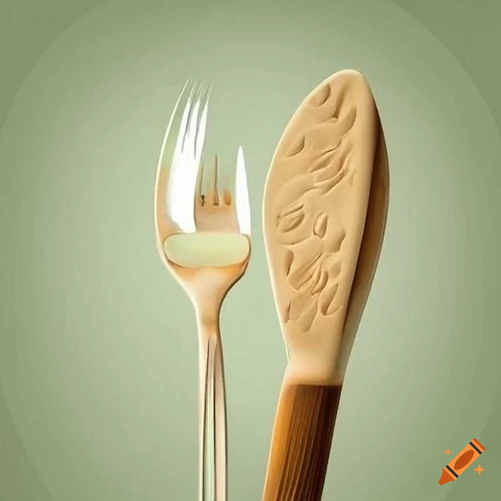 Crystal fork on granite surface on Craiyon