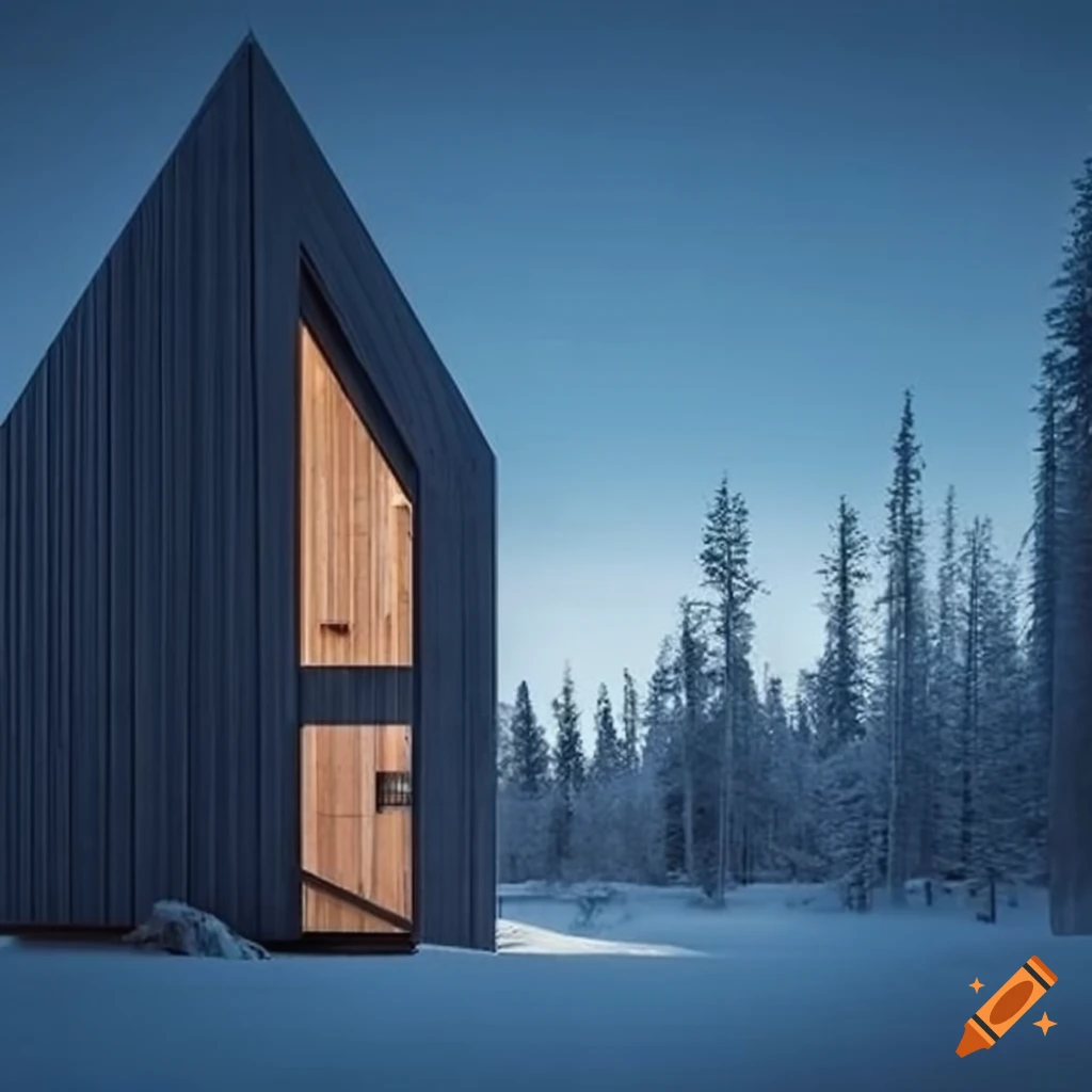 Sophisticated nordic minimalism tower cabin architecture on Craiyon