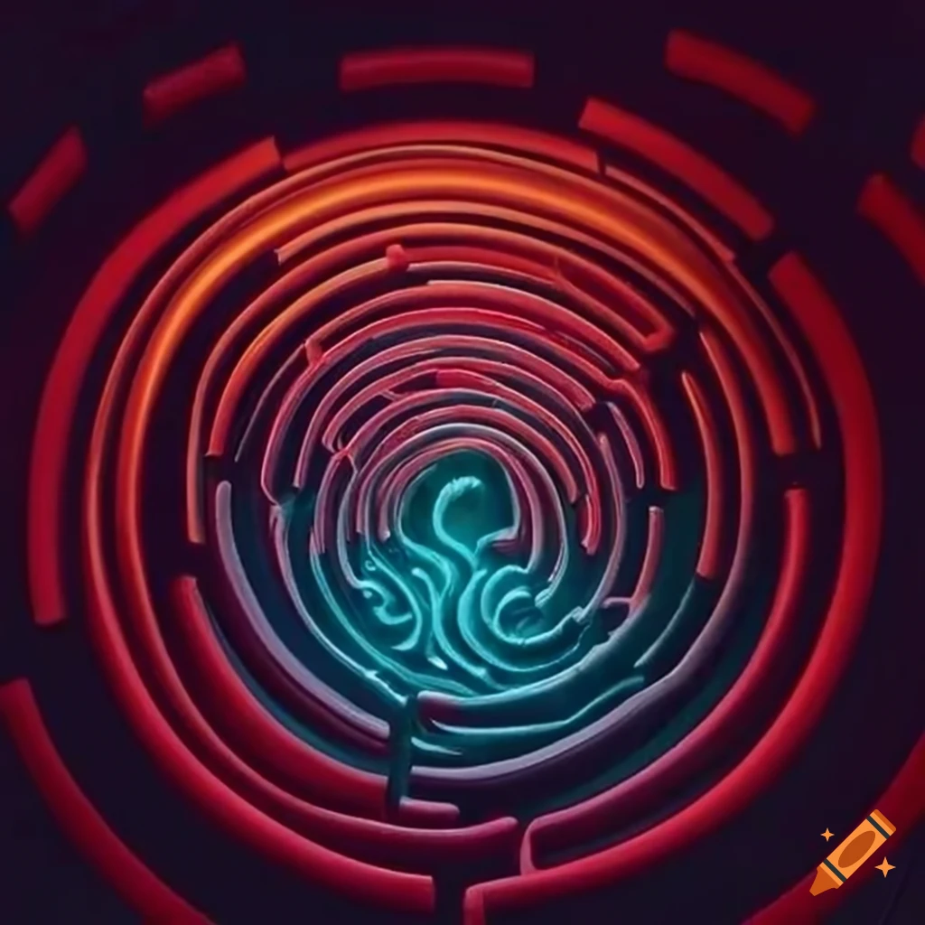 Customized labyrinths on Craiyon