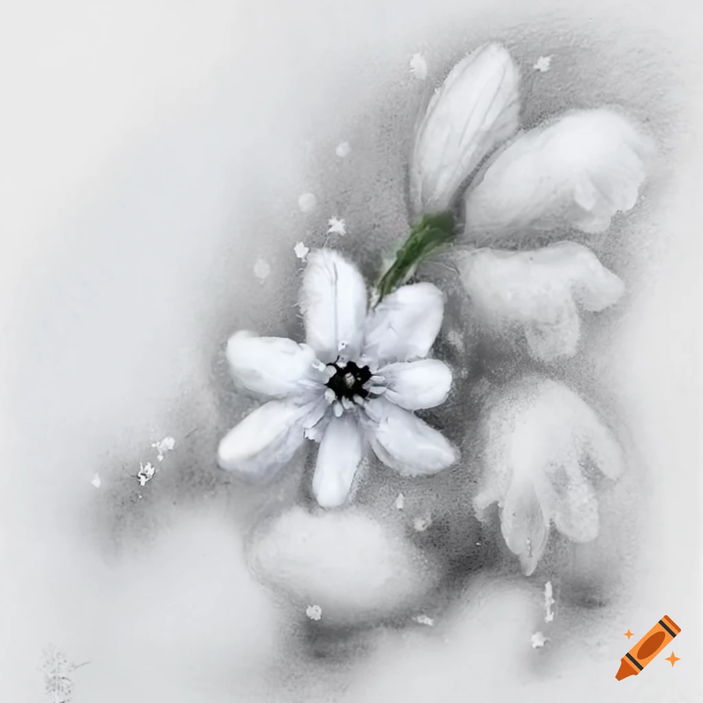 Forget Me Not Flower Drawing Black And White