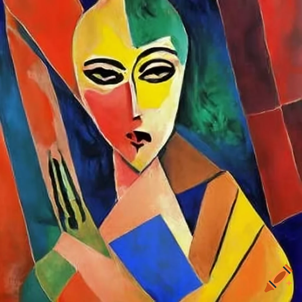 Cubism painting by matisse on Craiyon