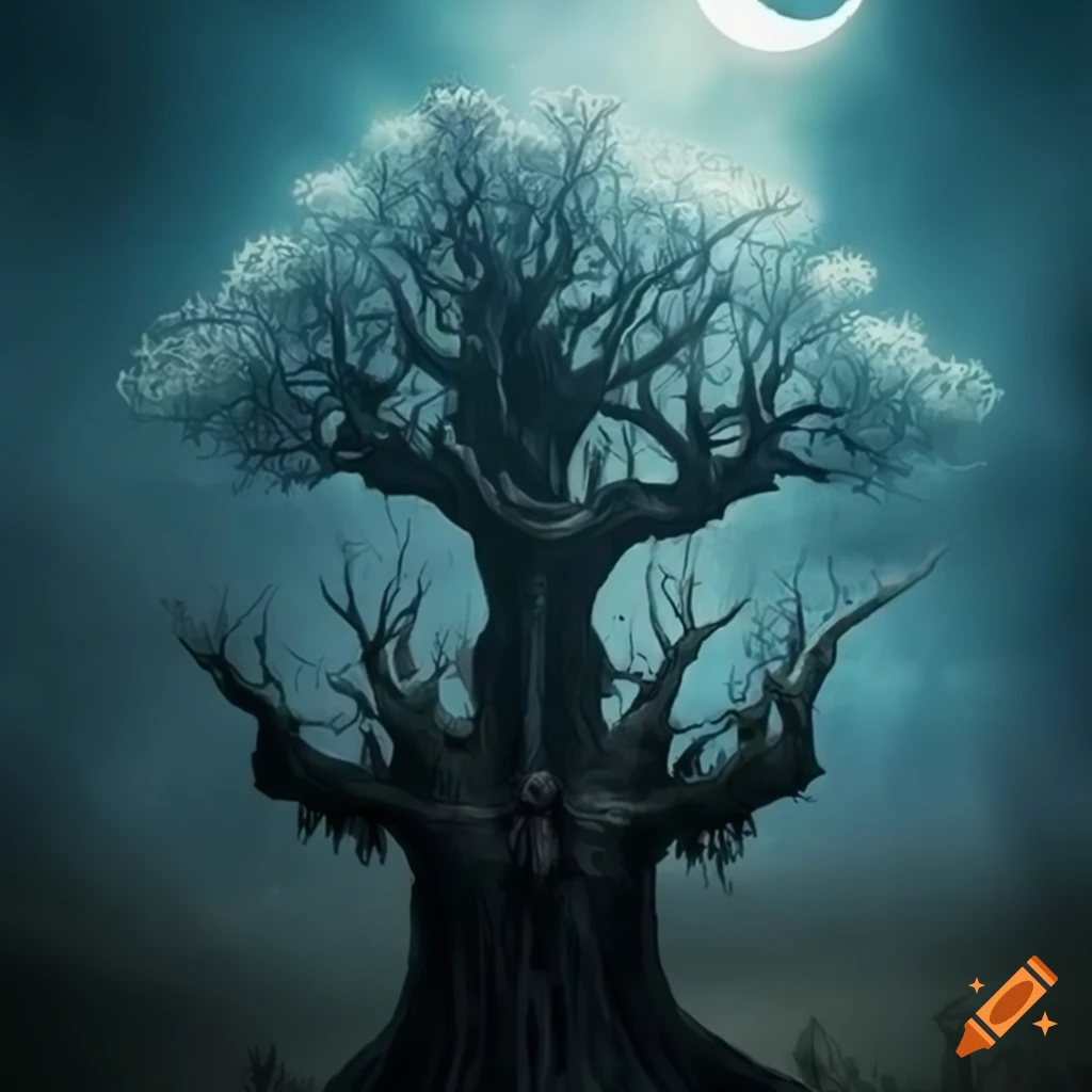 Mystical eye surrounded by plants and clouds on Craiyon