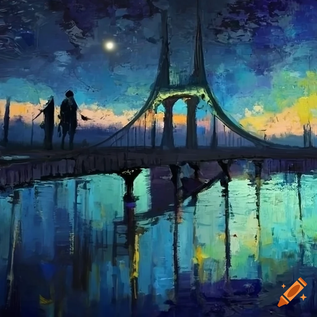 Hyper-realistic abstract landscape painting