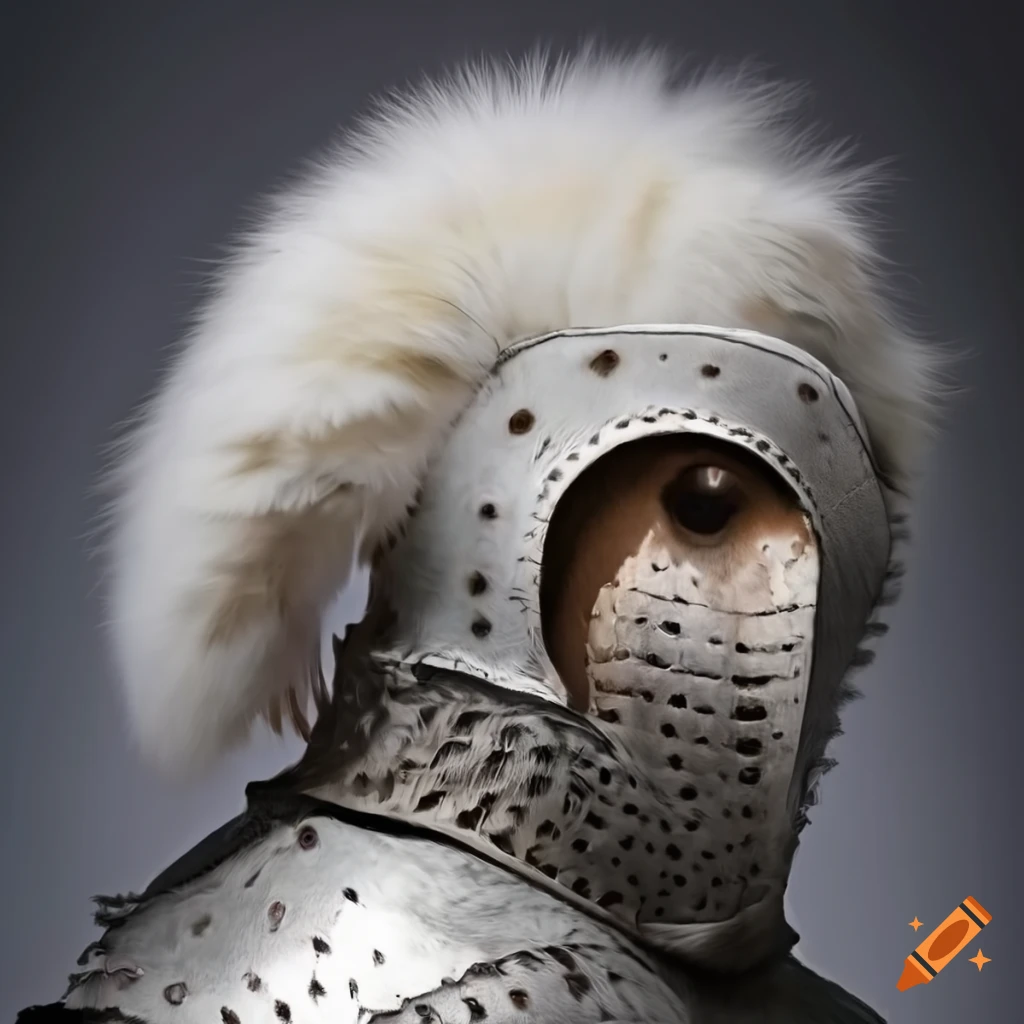 Colorful chainmail full suit of armor made of gemstones on Craiyon