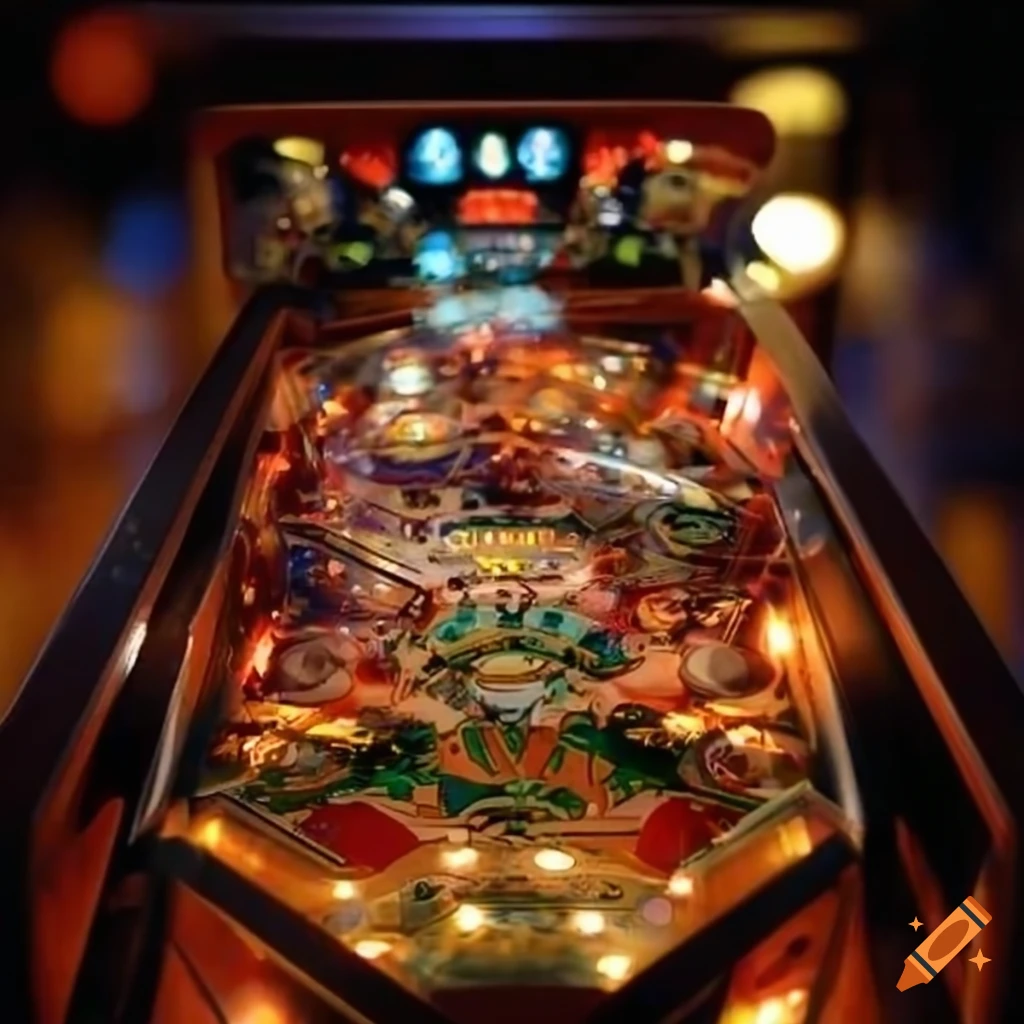 Pinball machine with landsknecht theme on Craiyon