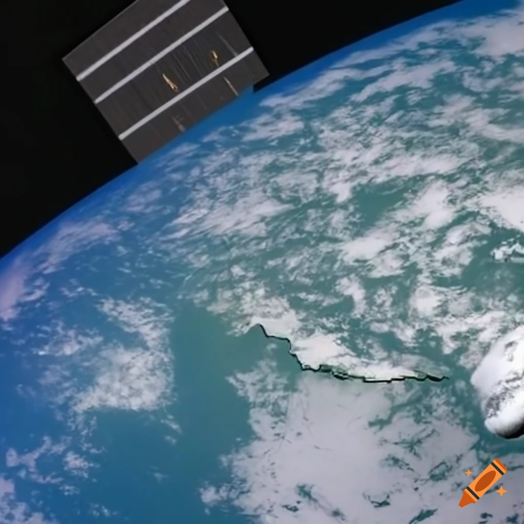 Earth view from the international space station (iss) on Craiyon