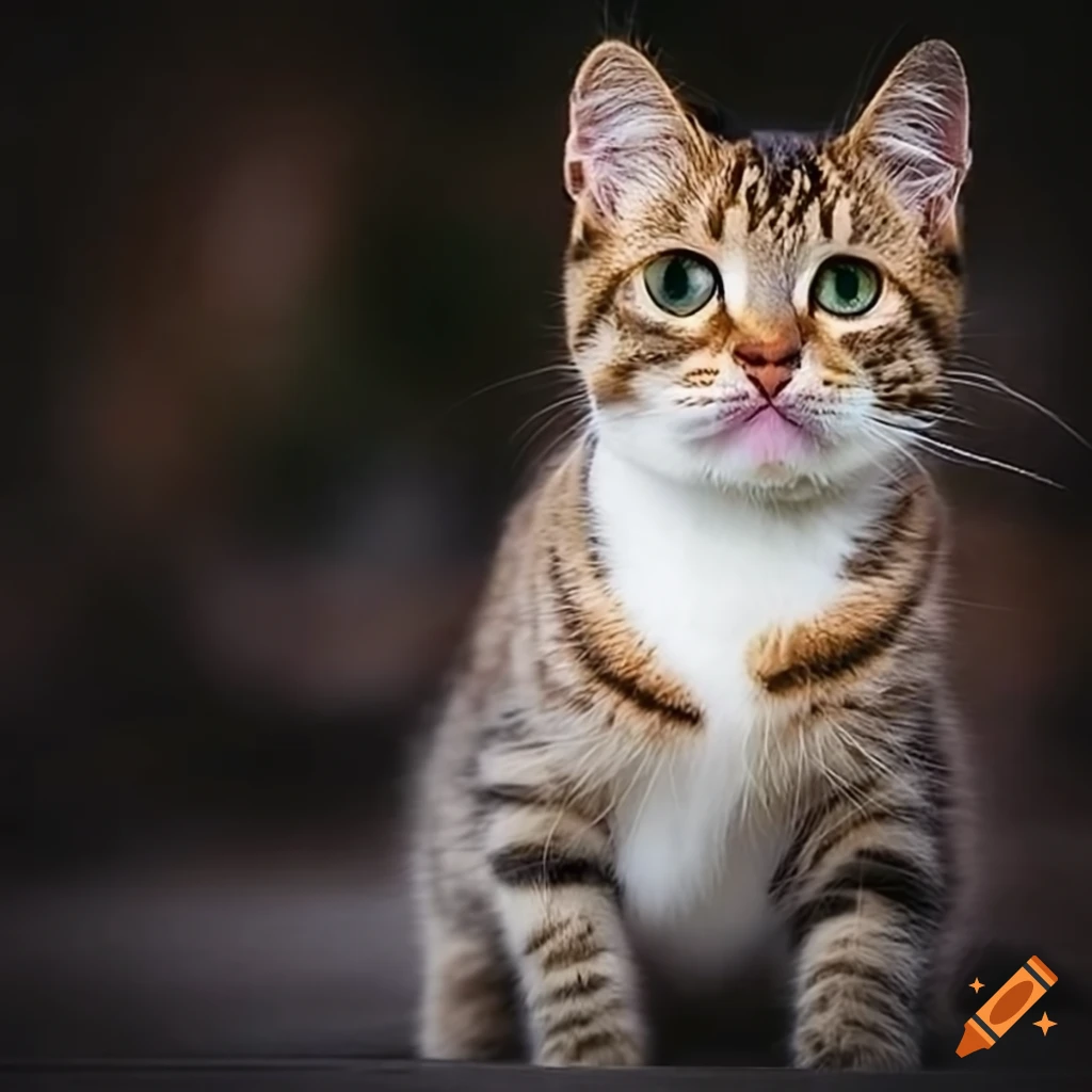 Cute small cat on Craiyon