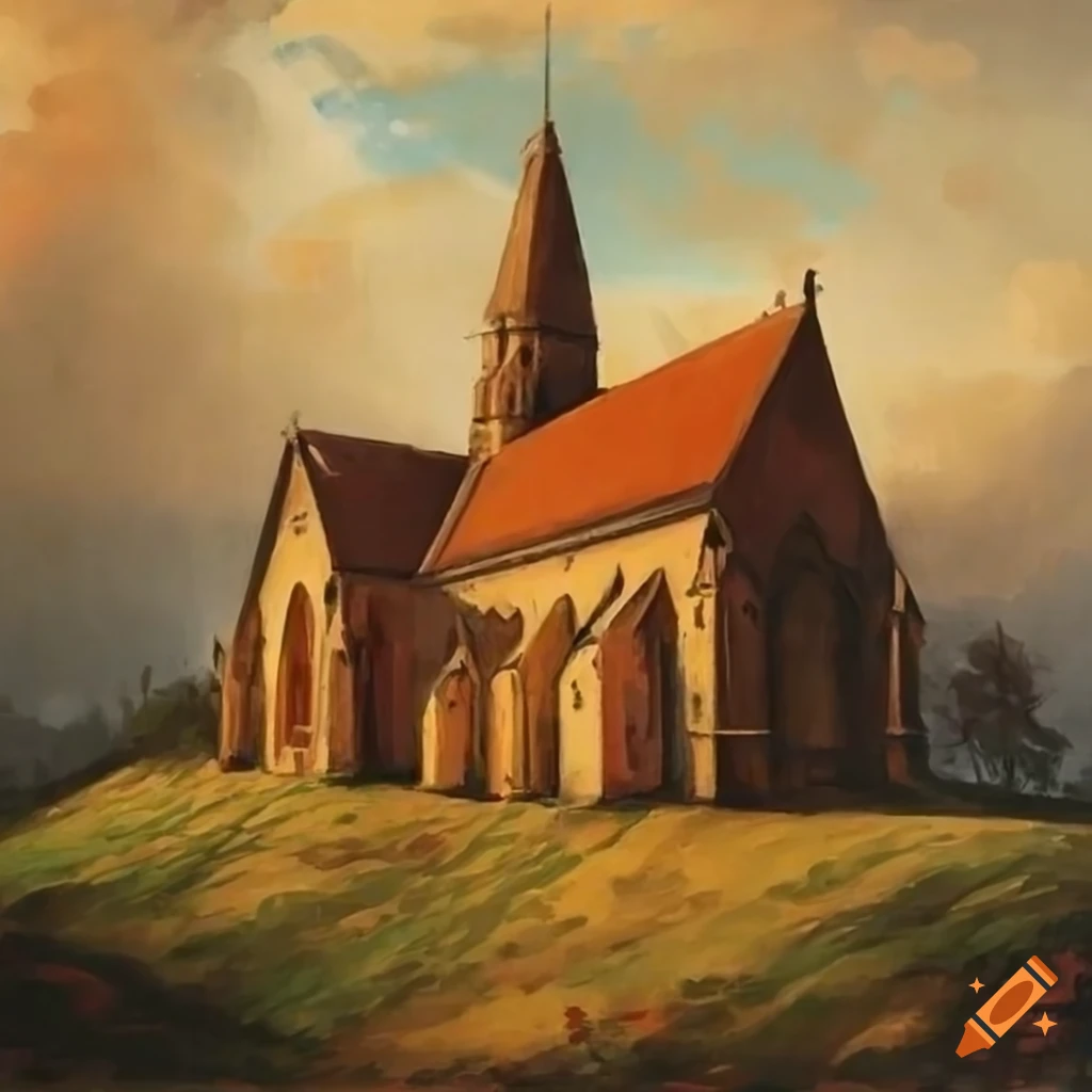 Beautiful church architecture on Craiyon