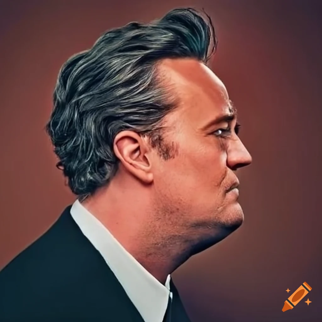 Side view of matthew perry on Craiyon