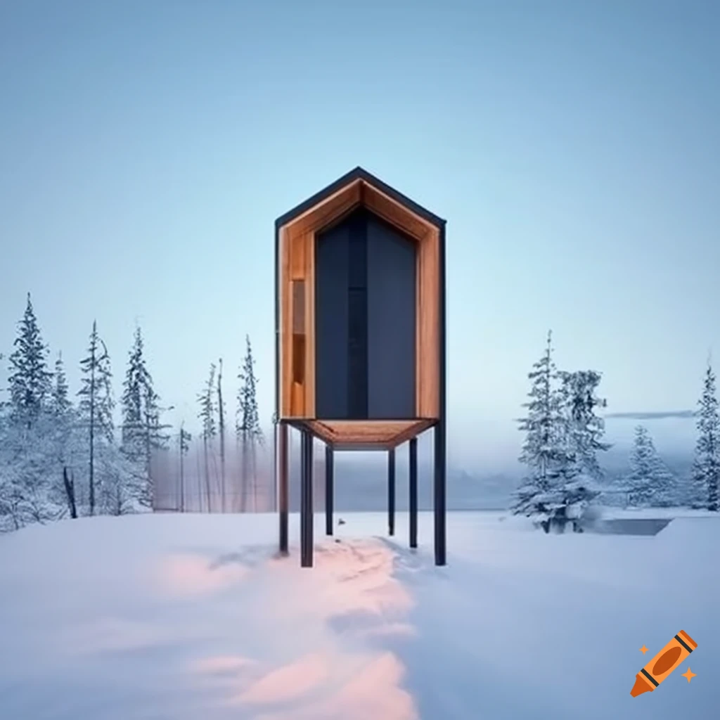 Minimalist tower cabin architecture