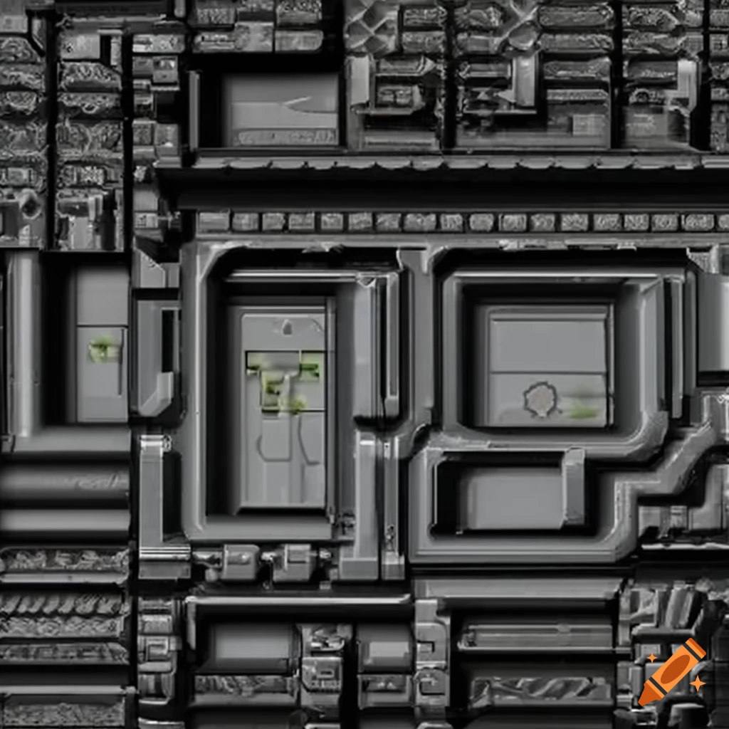 High resolution tileset inspired by super metroid game on Craiyon