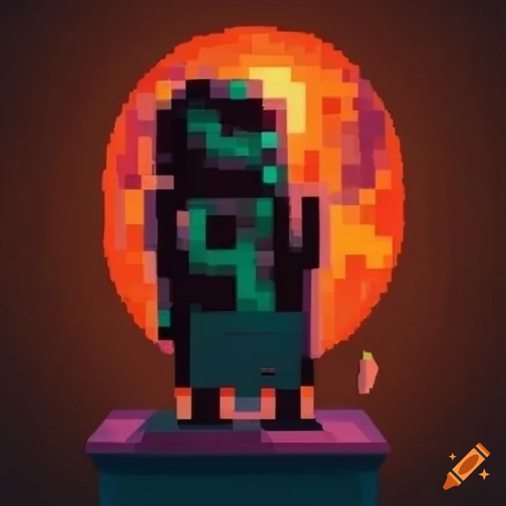 Pixelated artwork with vibrant colors on Craiyon