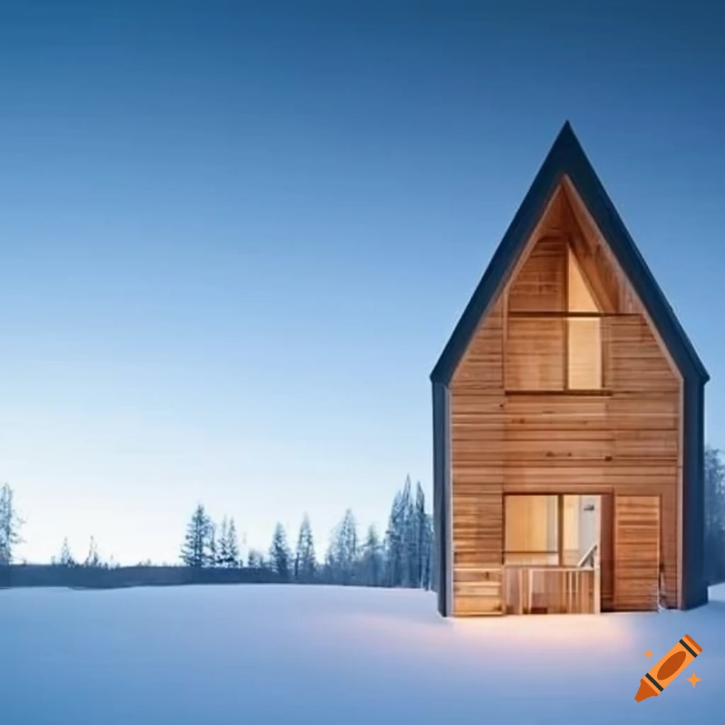 Sophisticated nordic tower cabin architecture on Craiyon