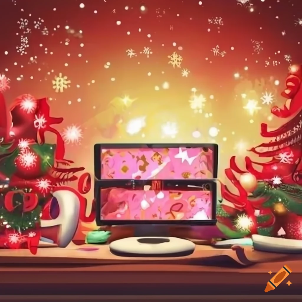 Festive Computer Sale Banner For Christmas And New Year On Craiyon