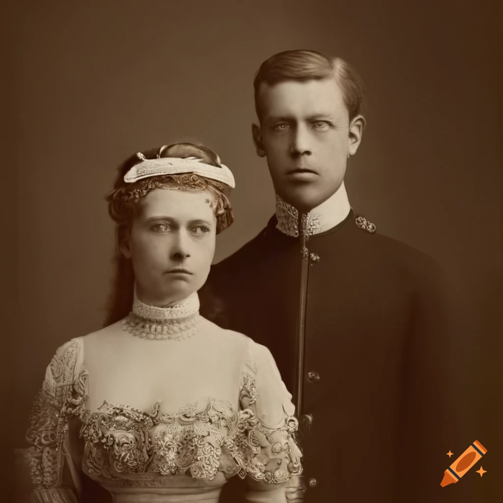 Portrait of a victorian royal family