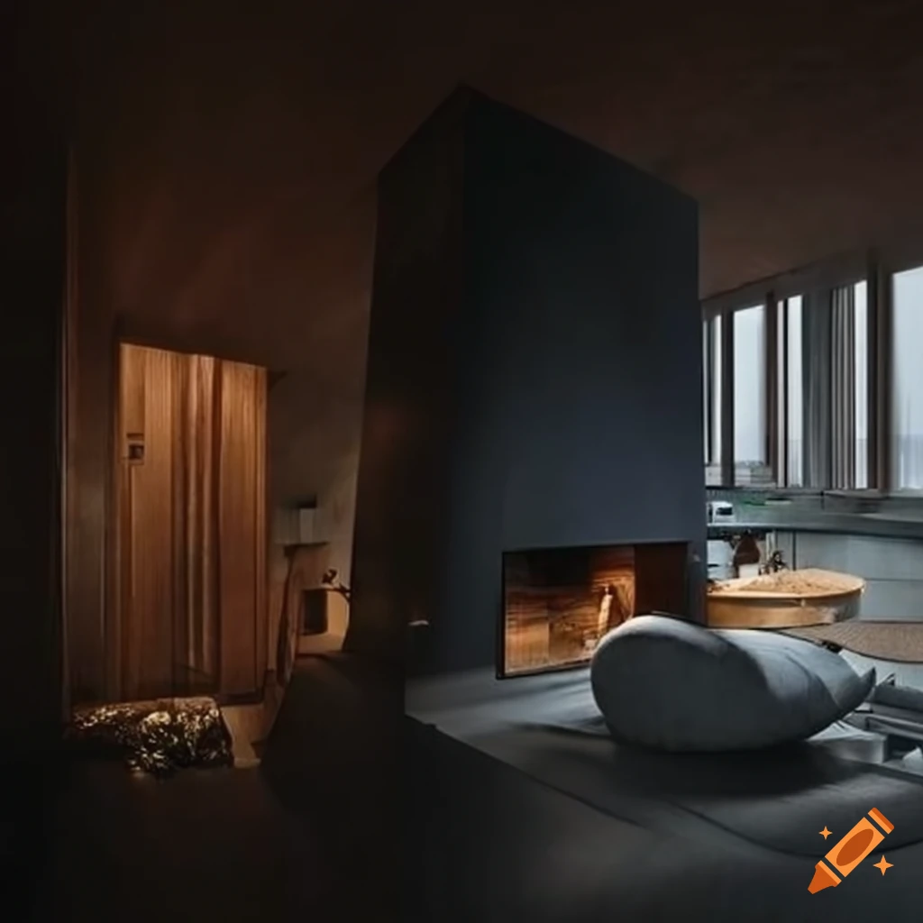 Sophisticated nordic cabin architecture on Craiyon