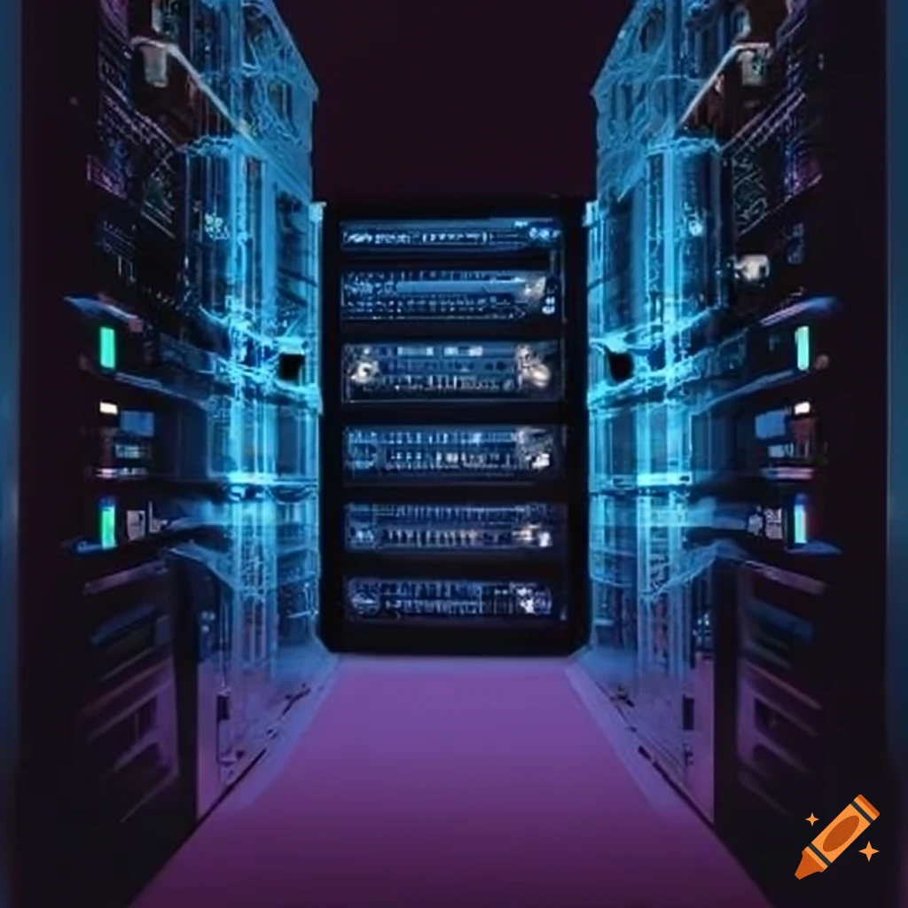 Servers interface on Craiyon