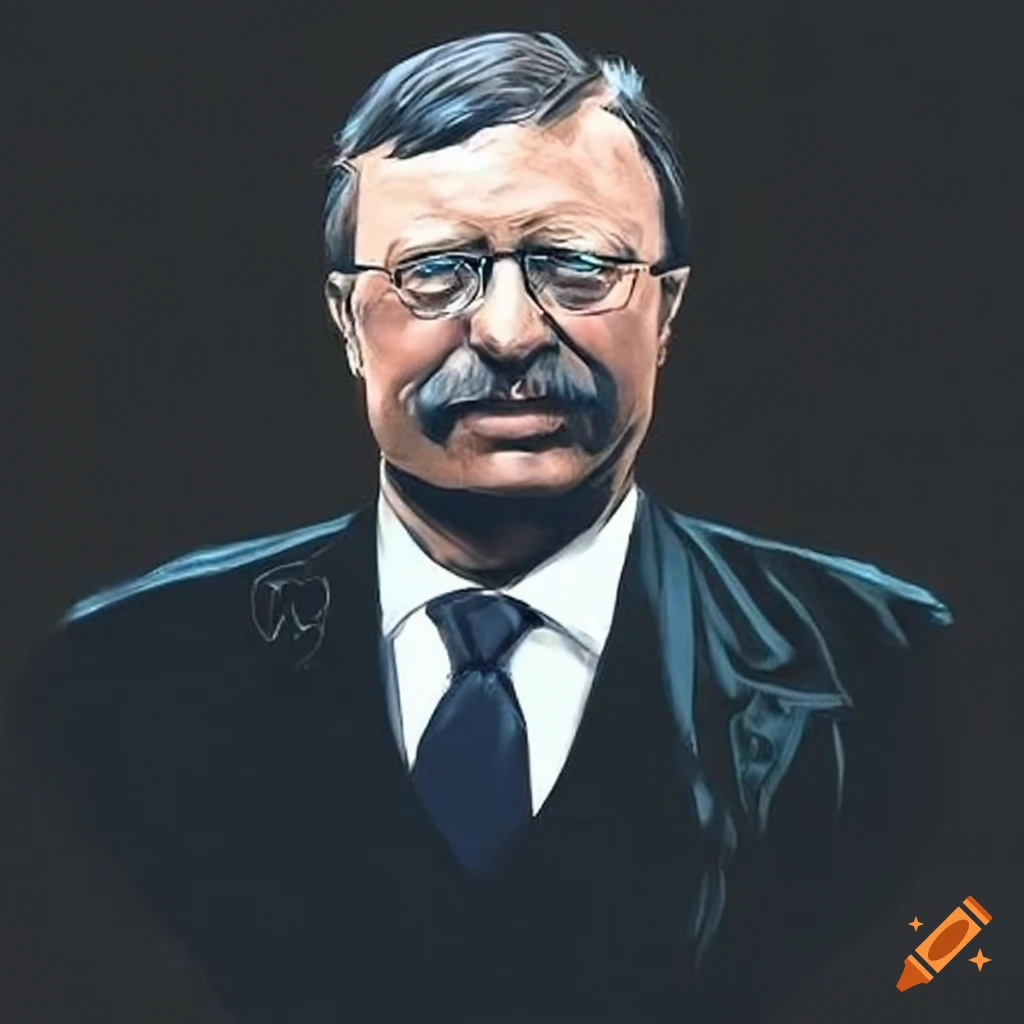 Portrait of theodore roosevelt on Craiyon