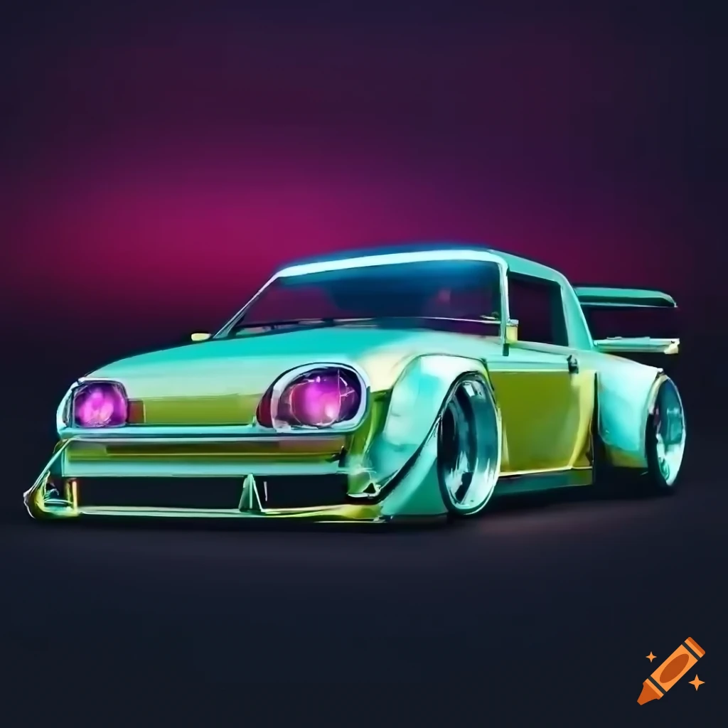 Hyper realistic render of a vintage bmw truck with rwb bodykit on Craiyon