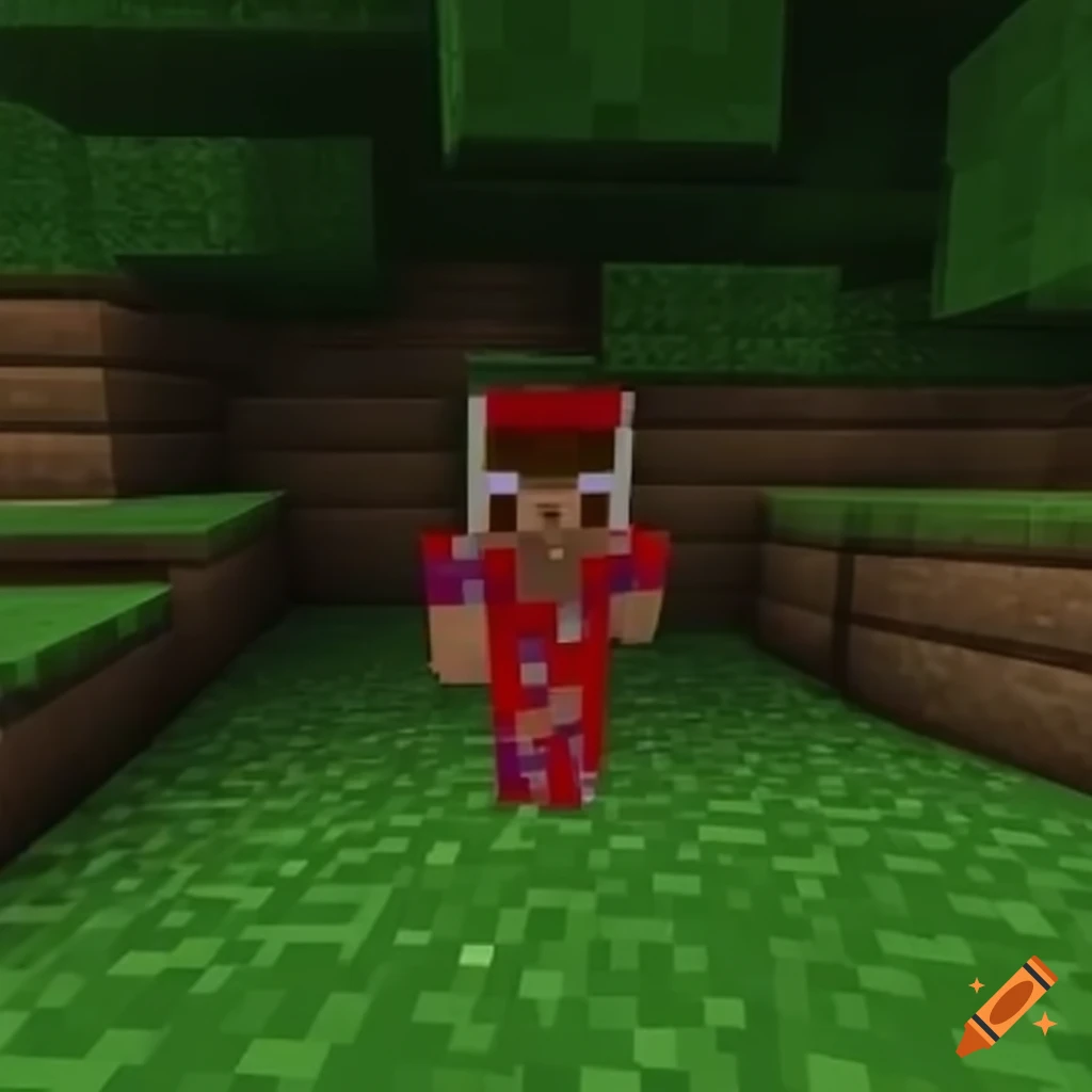 Alia minecraft experience on Craiyon