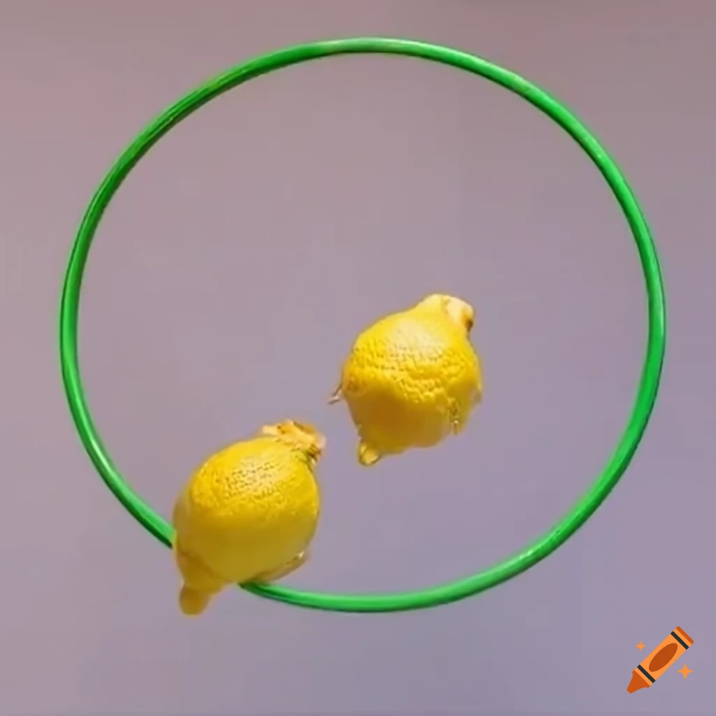 Lemon jumping through a hoop on Craiyon