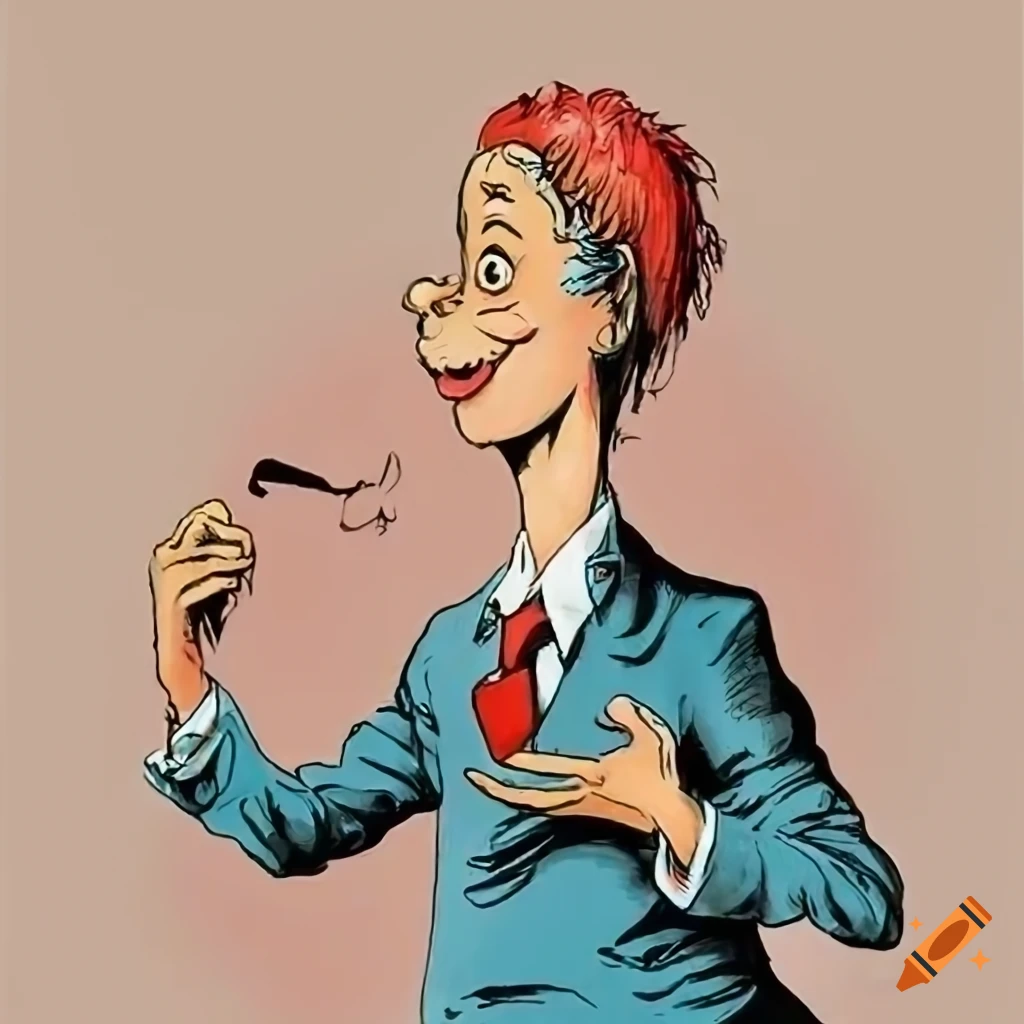 Man burping surrounded by flying papers and objects in a comic strip on ...