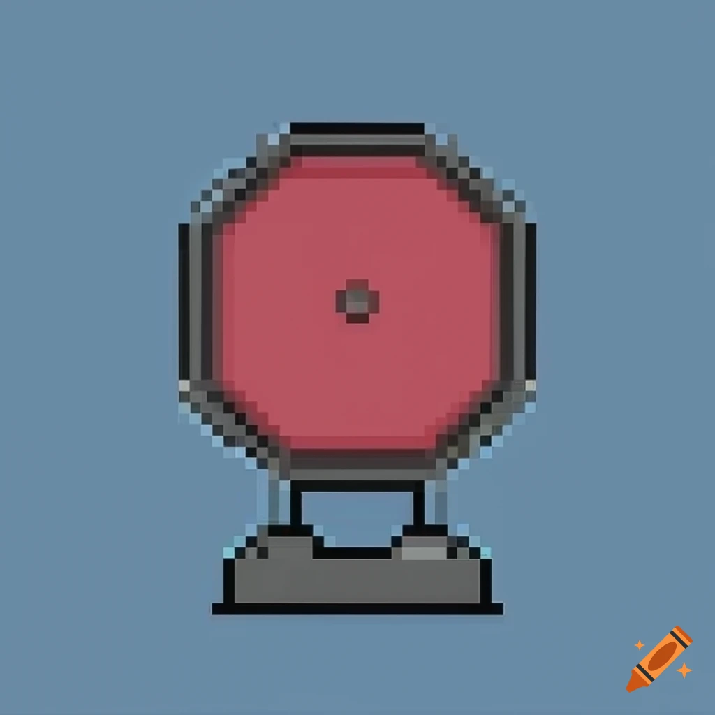 Pixel art representation of a radar on Craiyon