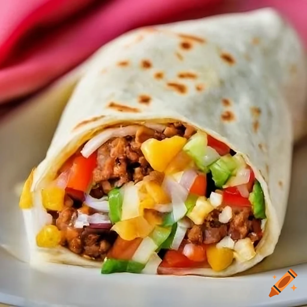 Image of a delicious burrito