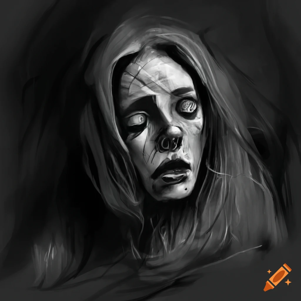 Series of haunting illustrations portraying silent suffering on Craiyon