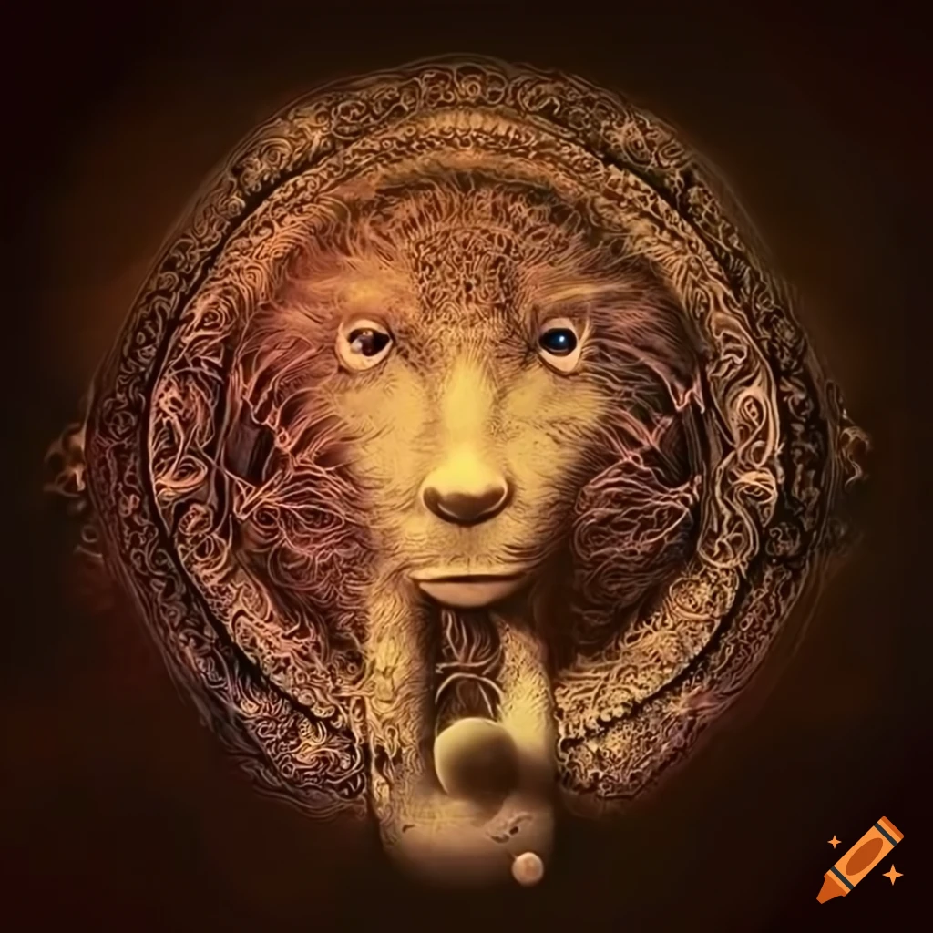 Enigmatic illustration of an orphic prophecy symbol on Craiyon