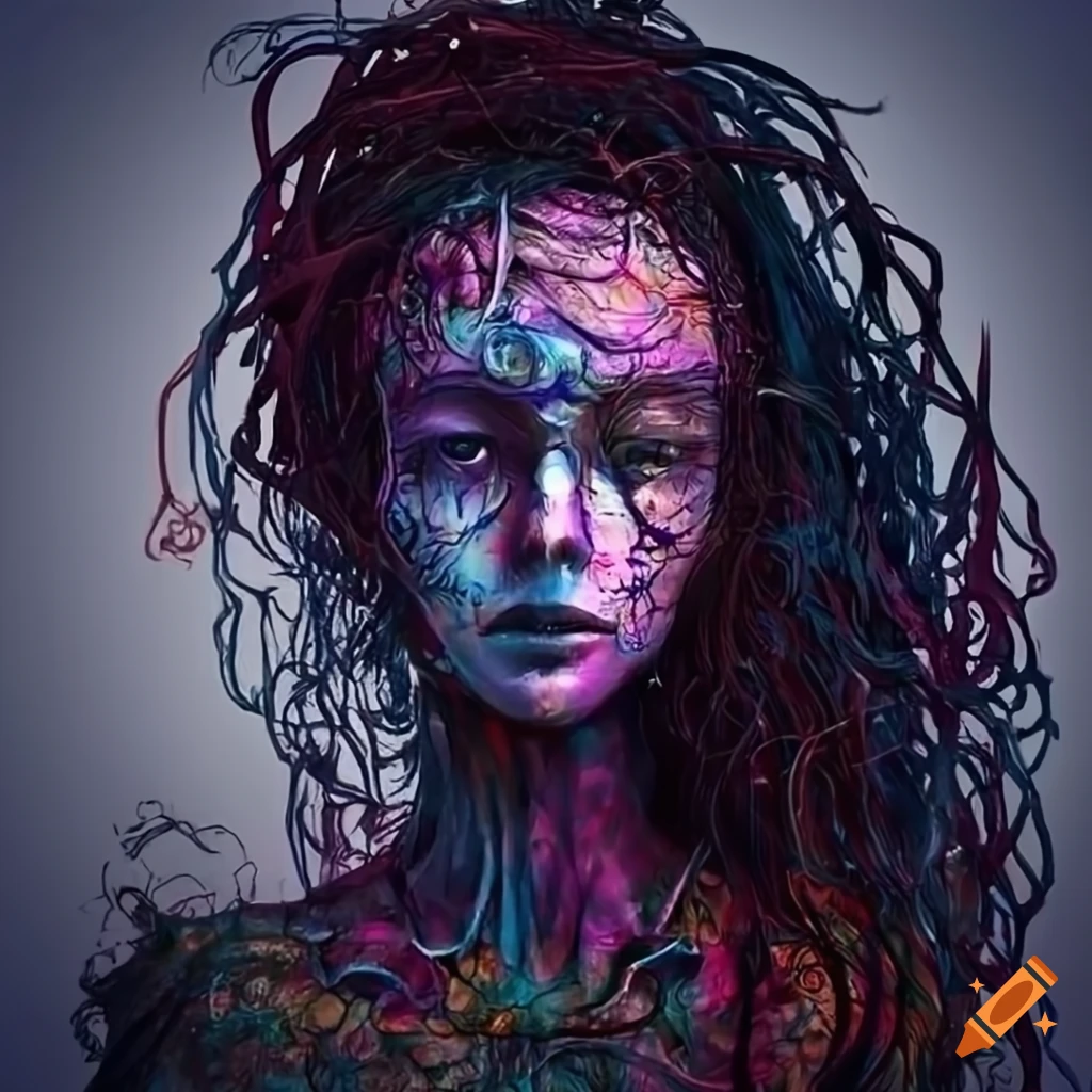 Abstract background with colorful shapes on Craiyon