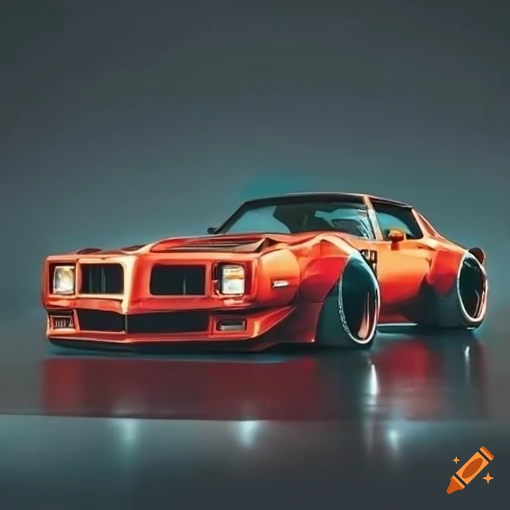 Sleek and powerful pontiac trans am firebird on Craiyon